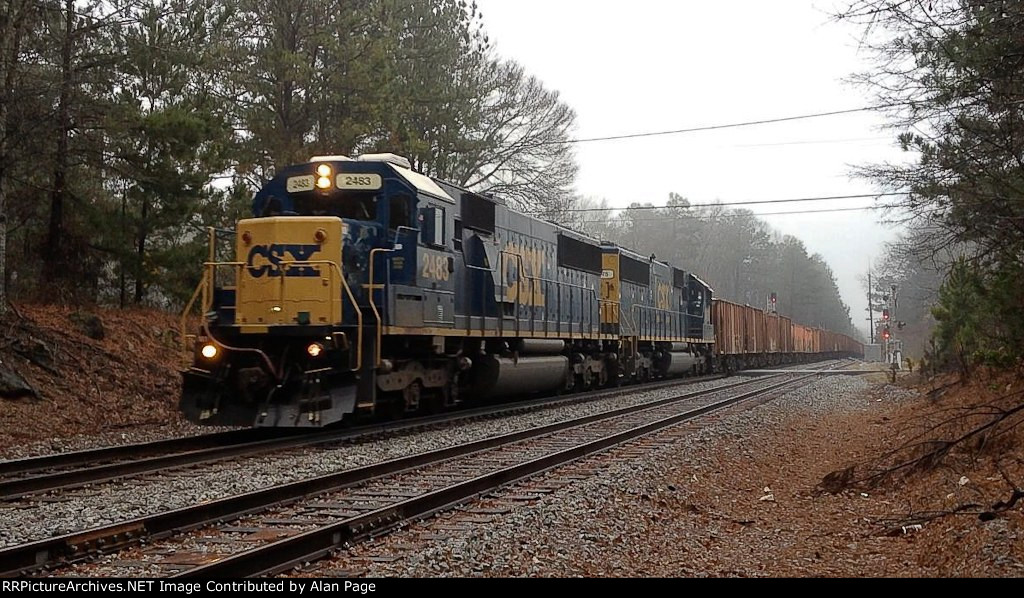CSX SD50-2's 2483 and 2475